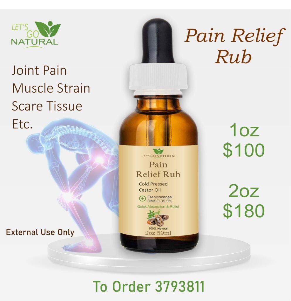 Pain Relief Rub - Let's Go Natural Trinidad & Tobago